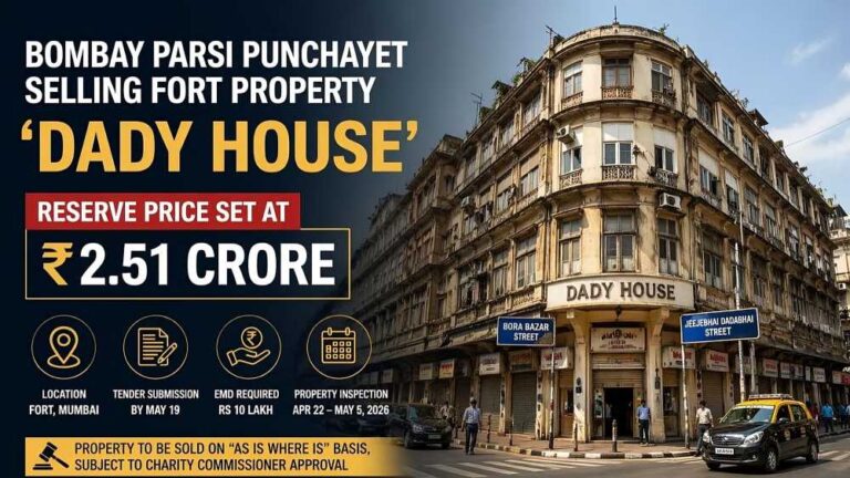 Bombay Parsi Punchayet Lists Fort’s ‘Dady House’ For Sale At Rs 2.51 ...